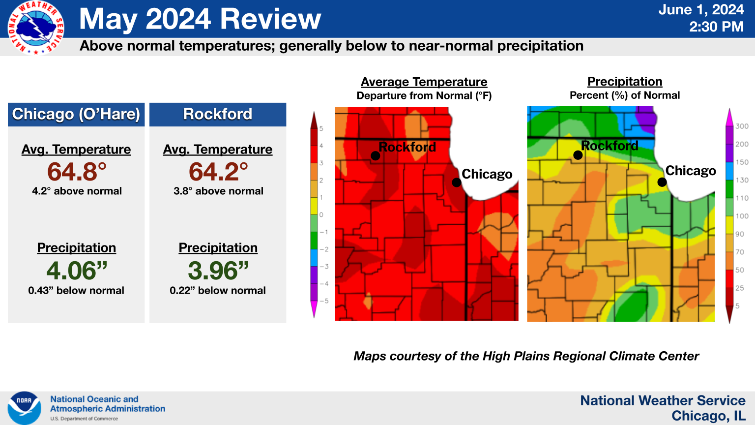 May and Meteorological Spring 2024 Climate Summaries